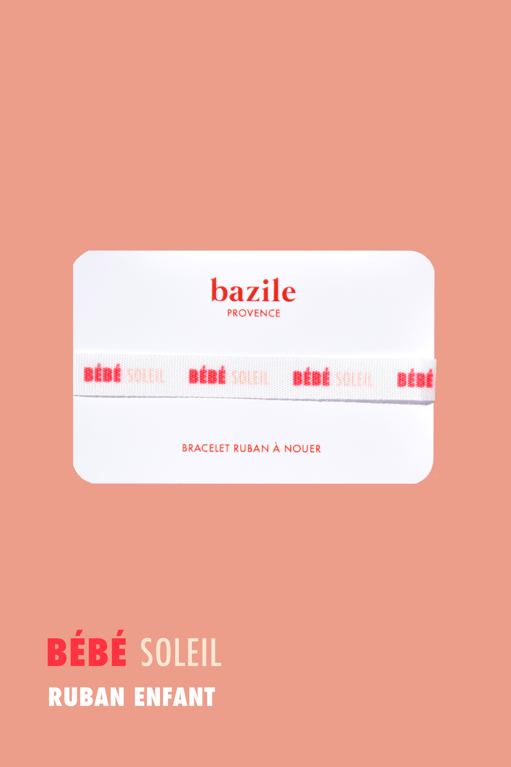Duo de bracelets rubans MAMA + BÉBÉ SOLEIL | Bazile Provence